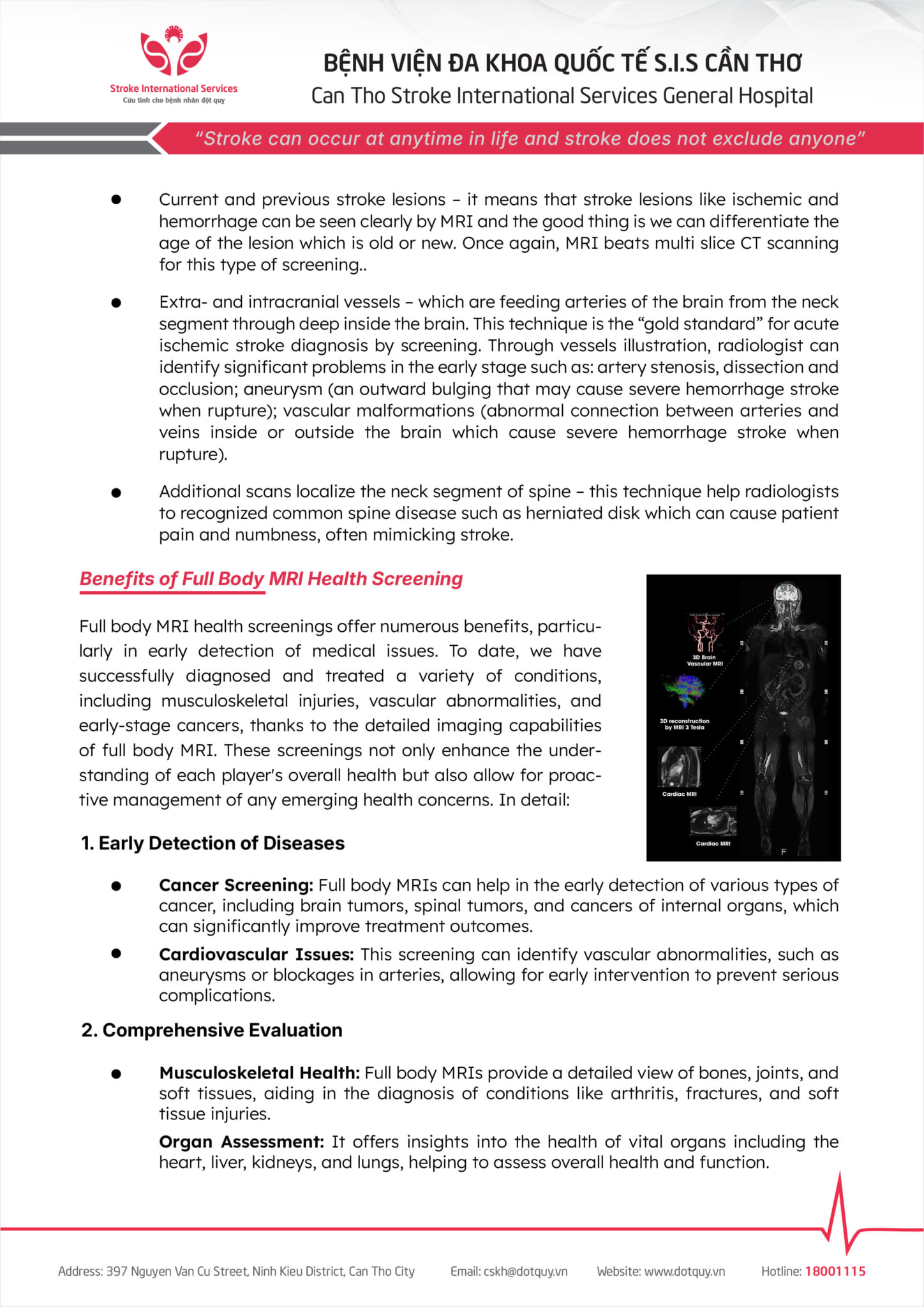 FULL BODY HEALTH SCREENING FOR EARLY DETECTION RISKS OF STROKE, HEART ...